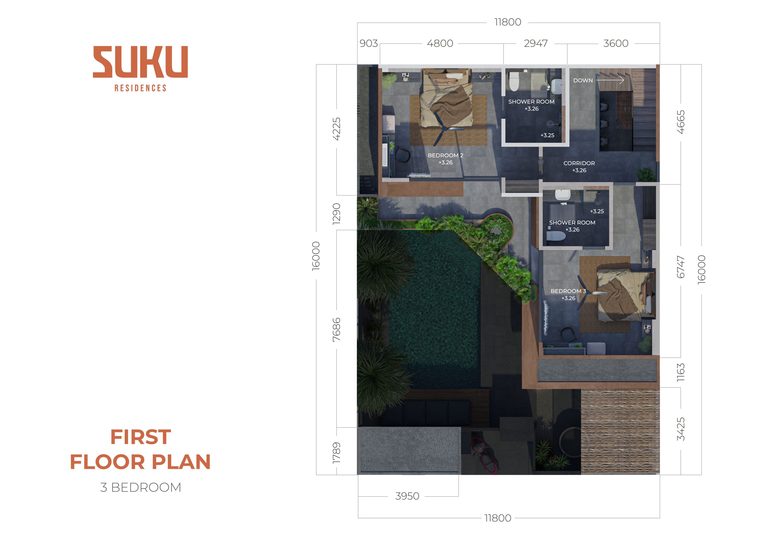 3 Bedroom - Balitecture